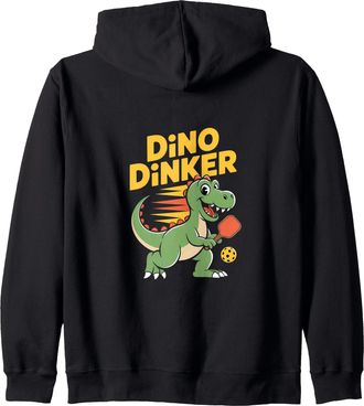 Mapanoli Design Dino Dinker Pickleball-Zeichentrickfilm Kapuzenjacke