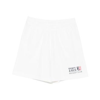 Sporty & Rich Damen, Shorts, Wei&szlig;, SGr&ouml;&szlig;e