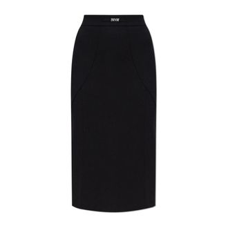 Versace Jeans Couture Rock mit hinterem Schlitz - - Skirts - Damen - Schwarzk - 2XS