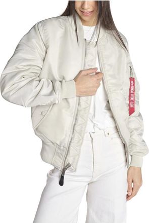 Alpha Industries Femme, Vestes, Beige, Taille: 38 FR Bomber Basic