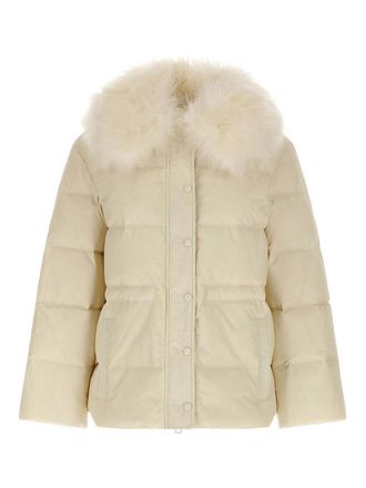 Yves Salomon Blouson Rembourr&eacute; - Blanc