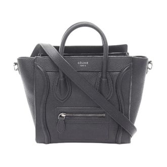 Celine Pre-owned Luggage Nano Shopper Leather 2way bag - - Pre-owned - Damen - Schwarzk - ONE SIZE