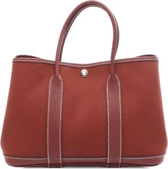 Herm&egrave;s 2019 Toile and Negonda Garden Party 30 tote bag - Rot