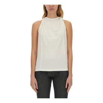 Courr&egrave;ges Femme, Tops, Blanc, Taille: 38 FR D&eacute;bardeur &agrave; Capuche