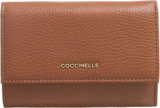 Coccinelle Portemonnaie - Metallic Soft - Gr. unisize - in Cognacbraun - für Damen