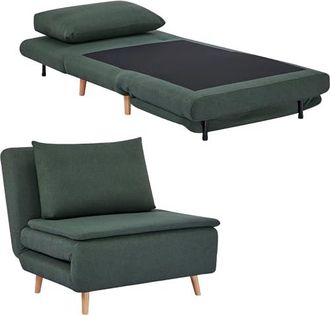 HOMCOM Schlafsessel 3-in-1 Klappbar Extra Breit Schlafsofa mit Bettfunktion, Lendenkissen Dick Gepolstert Relaxsessel mit Verstellbarer R&uuml;ckenlehne, Leinenop