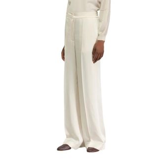 Semicouture Femme, Pantalons, Blanc, Taille: 42 FR Wide Pantalons