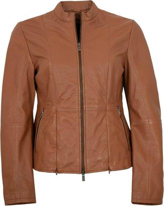 Jilani Lederjacke Kasumi Jilani Collection - Damen Lederjacke Lammnappa camel