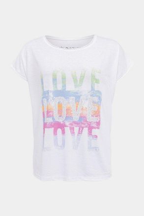 Six-O-Seven T-Shirt Six-o-Seven T-Shirt mit LOVE Print in WHITE