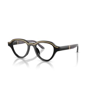 Emporio Armani Optische Brille mit Clip-On - - Accessories - Herren - Schwarzk - 47 MM