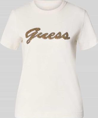 Guess T-Shirt mit Logo aus Perlen