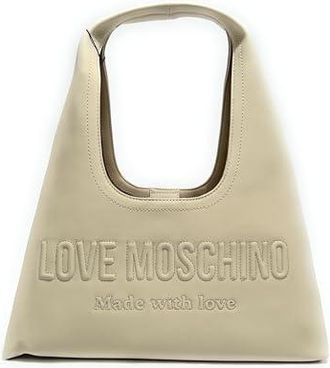Moschino Sac femme Love shopper &agrave; bandouli&egrave;re en simili cuir ivoire BS26MO25 JC4047PP1OLE0110 Taille du sac: Moyenne