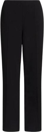 Alberta Ferretti Gerade geschnittene Hose aus Enver-Satin - - Trousers - Damen - Schwarzk - M