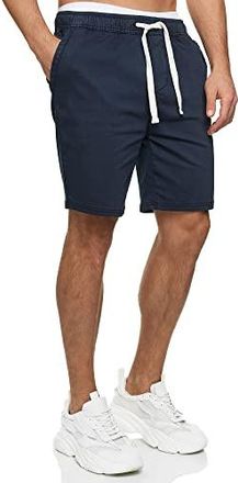 Indicode Hommes Kendari Chino Shorts | Pantalon Court Chino en 80% Coton Navy XL