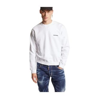 Dsquared2 Crew Neck Sweatshirt - - Sweatshirts & Hoodies - Herren - Wei&szlig; - S