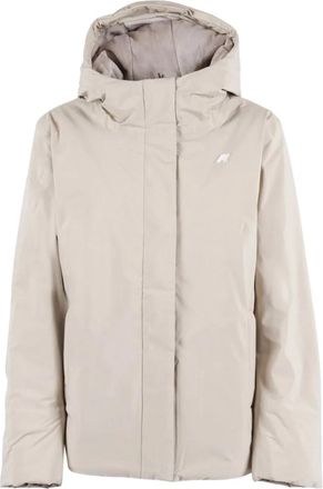 K-Way Gefütterte Kapuzenjacke - Nude