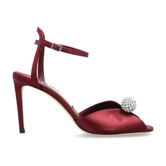 Jimmy Choo London Femme, Chaussures, Rouge, Taille: 40 EU Sacora 85 Sandales à Talons