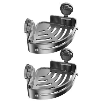 Generic Badezimmer Ecke Regal - Duschveranstalter, bohrfreies Wandregal, rostbest&auml;ndige Lagerung, Multifunktionshalter | Bequeme Eckaufbewahrung f&uuml;r Shampoo S