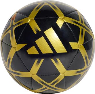 adidas Unisex STARLANCER Club Ball, Black/Gold Metallic, 3