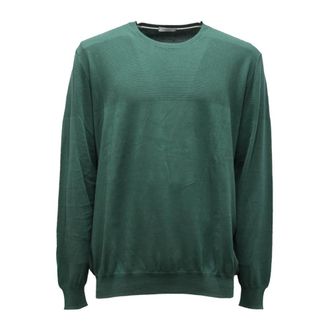 Paolo Pecora Rundhals-Strickware - - Knitwear - Herren - Gr&uuml;n - 2XL