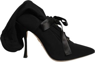 Dolce & Gabbana Femme, Chaussures, Noir, Taille: 36 EU Bottines Mi-Mollet