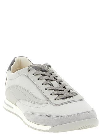 Brunello Cucinelli Nubuck Panel Sneakers - Gray