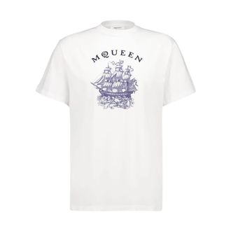 Alexander McQueen Sailor Tattoo T-shirt - - Tops - Herren - Wei&szlig; - L