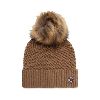 Colmar Gerippte Bommelm&uuml;tze - - Sport - Damen - Braun - ONE SIZE