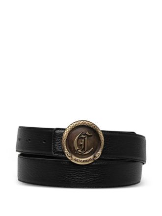Just Cavalli ceinture à boucle logo - Noir