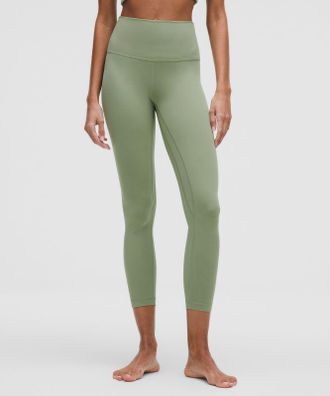 lululemon Align Hose mit hohem Bund f&uuml;r Frauen - 63,5 cm - Gr&ouml;&szlig;e 12 in Desert Green