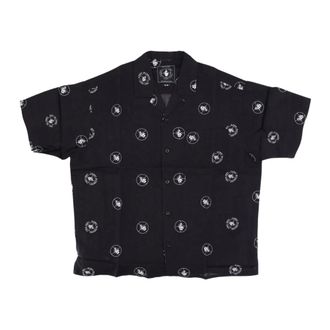 Element Polka Herren Kurzarmhemd - - Shirts - Herren - Schwarzk - S