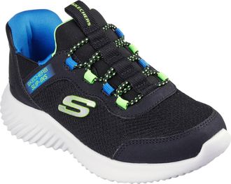 Skechers Slip-Ins: Bounder - Brisk-Burst 403822L-BBLM, Girl Sneakers,Sports Shoes, Black, 31 EU