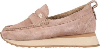 Cesare Gaspari Femme, Chaussures, Beige, Taille: 42 EU Mocassins compens&eacute;s en daim