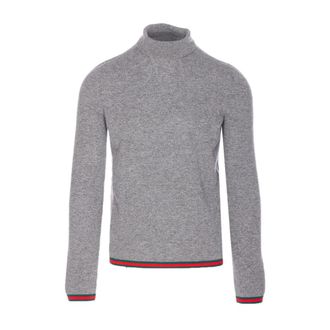 Gucci Feiner- weicher Kaschmir-Rollkragenpullover - - Knitwear - Herren - Grau - L