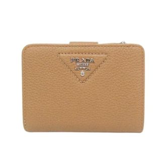 Prada Pre-owned Vitello Daino 1Ml018 Bi-Fold Portemonnaie - - Pre-owned - Damen - Braun - ONE SIZE