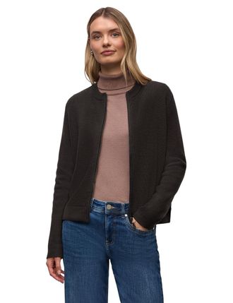 Street One Kuschliger Cardigan Darkest Brown 42