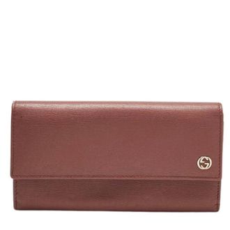 Gucci Portefeuille en cuir Pre-owned - Femme - Pre-owned - Rose - Taille: ONE Size