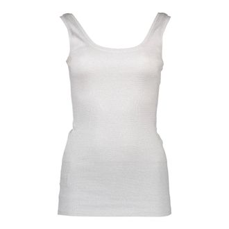 Silvian Heach Wide Shoulder Tank - Femme - Tops - Blanc - Taille: 36 FR