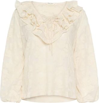 Part Two Femme, Blouses et Chemises, Blanc, Taille: 46 FR Blouses