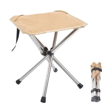 Generic Kompakter Klapphocker, klappbarer Camping-Sattelstuhl | Angelstuhl, tragbarer Hocker, Leistung aus Edelstahl, leichter Outdoor-Sitz, f&uuml;r Camping, Ange