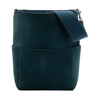 Celine Pre-owned Vintage Suede Bucket Bag - Femme - Pre-owned - Bleu - Taille: ONE Size