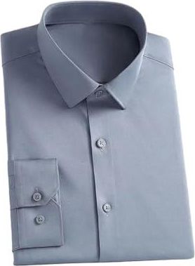 Generic Chemises fines et &eacute;lastiques &agrave; manches longues pour homme, coupe ajust&eacute;e, haut de bureau souple, 7668-31, 3XL