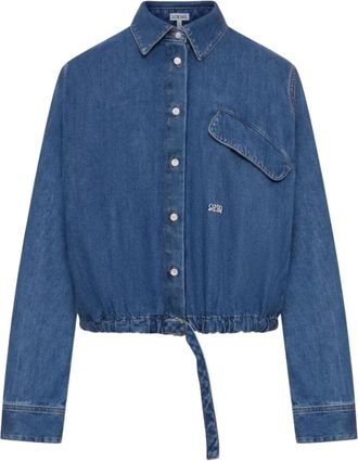 Loewe Femme, Blouses et Chemises, Bleu, Taille: 40 FR Chemise ceintur&eacute;e