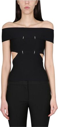 Alexander McQueen Damen, Oberteile, Schwarzk, MGr&ouml;&szlig;e