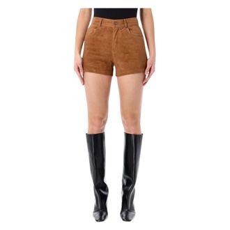 Haikure Brit Suede Short - - Shorts - Damen - Braun - W25