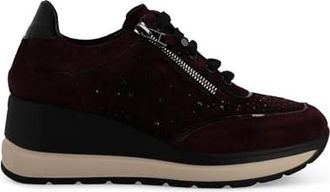 Melluso Baskets Confortables en Daim pour Femmes avec Bordure r25563 37.5