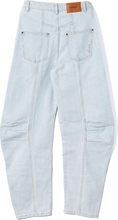 Rotate Light Blue Denim Cargo Jeans - Blue