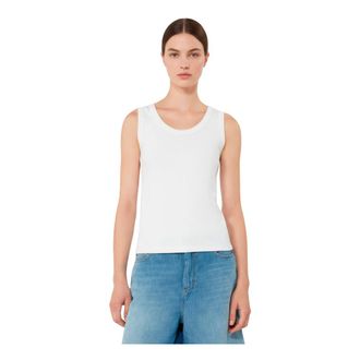 Max Mara Femme, Tops, Blanc, Taille: 36 FR Multic Top