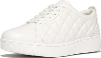 FitFlop FitFlop Baskets Rally en cuir matelass&eacute; pour femme, Blanc urbain, 41 EU