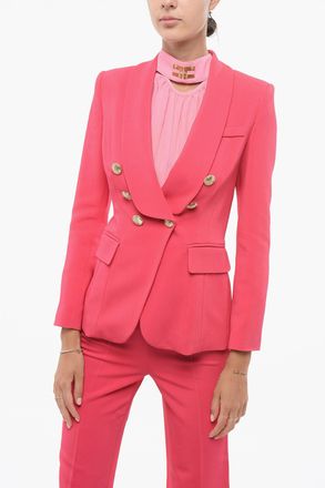Elisabetta Franchi Doppelreihiges Kleid mit Schalkragen Elisabetta Franchi